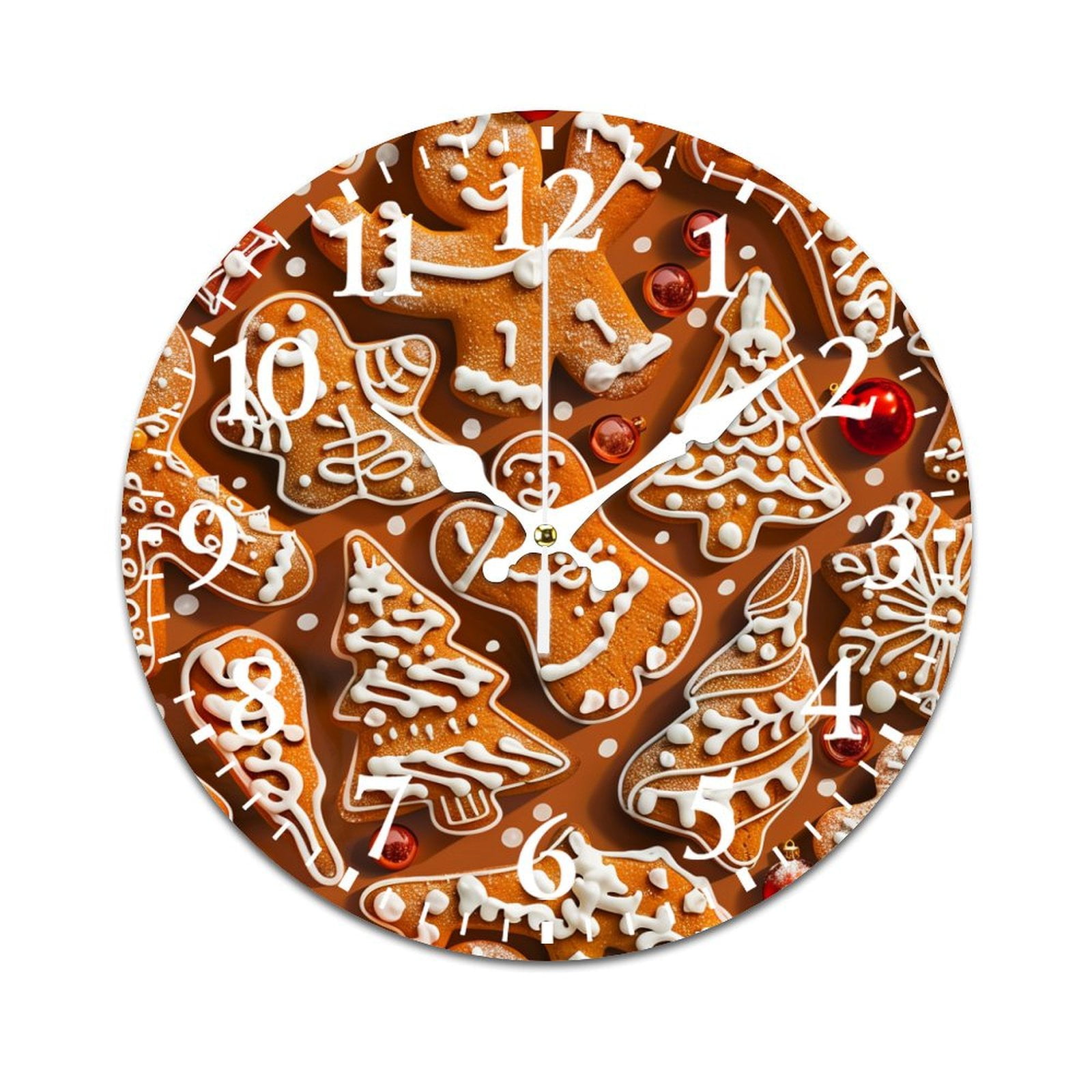 Christmas My Favorite Gingerbread Cookies Wall Clock Modern Design ...