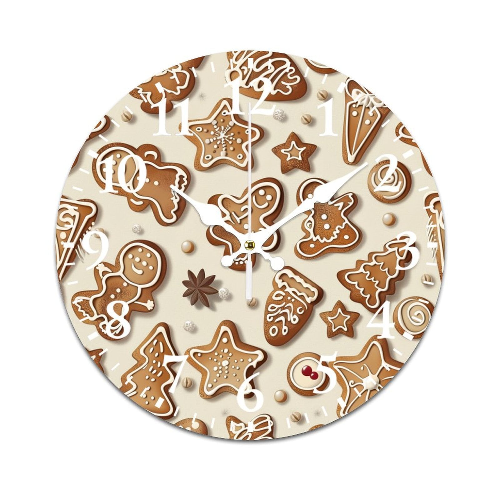 Christmas My Favorite Gingerbread Cookies Wall Clock Modern Design ...