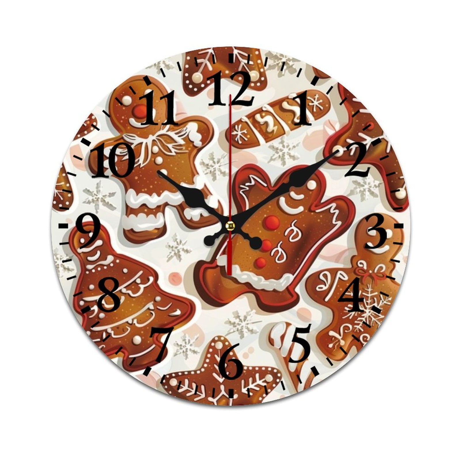 Christmas My Favorite Gingerbread Cookies Wall Clock Modern Design ...