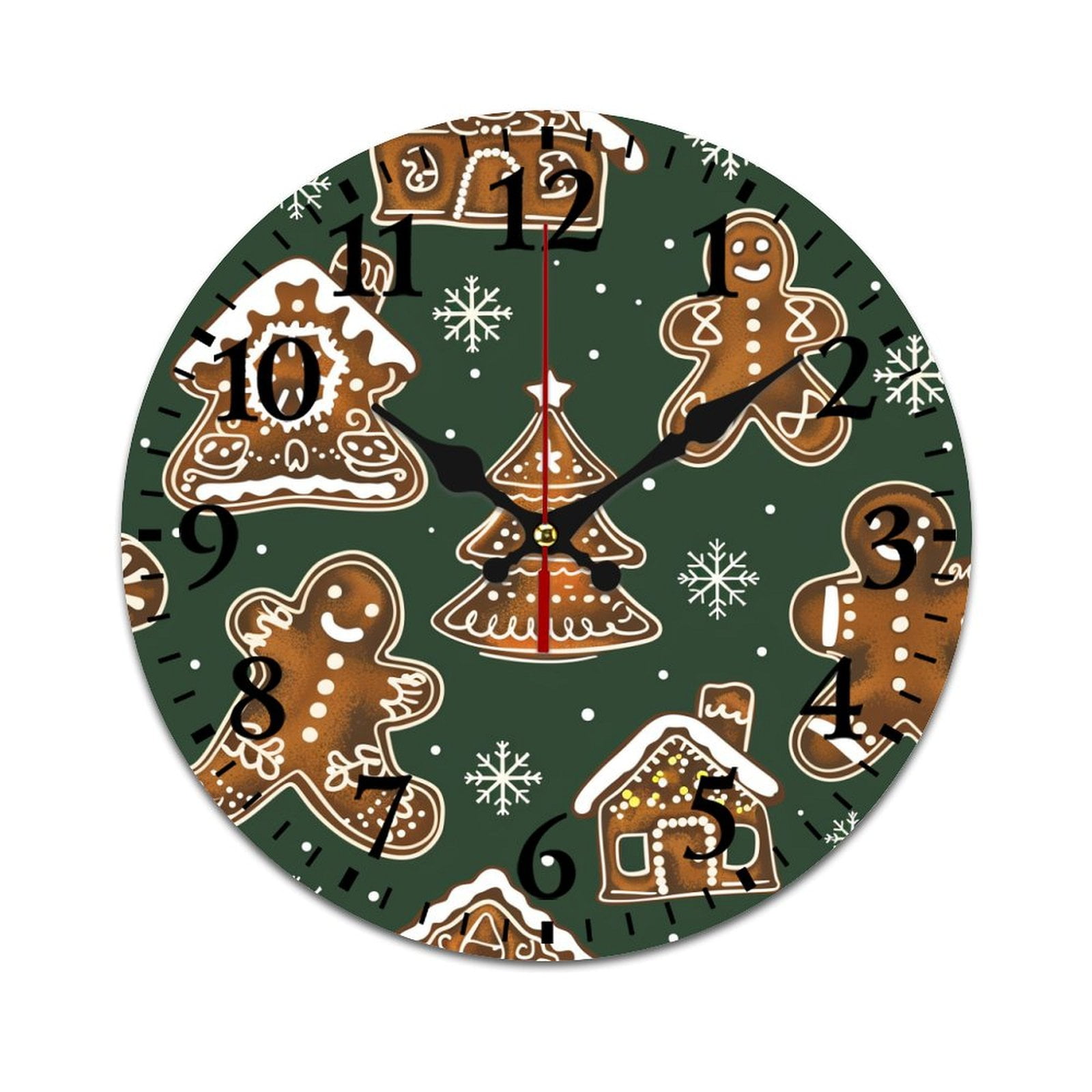 Christmas My Favorite Gingerbread Cookies Wall Clock Modern Design ...