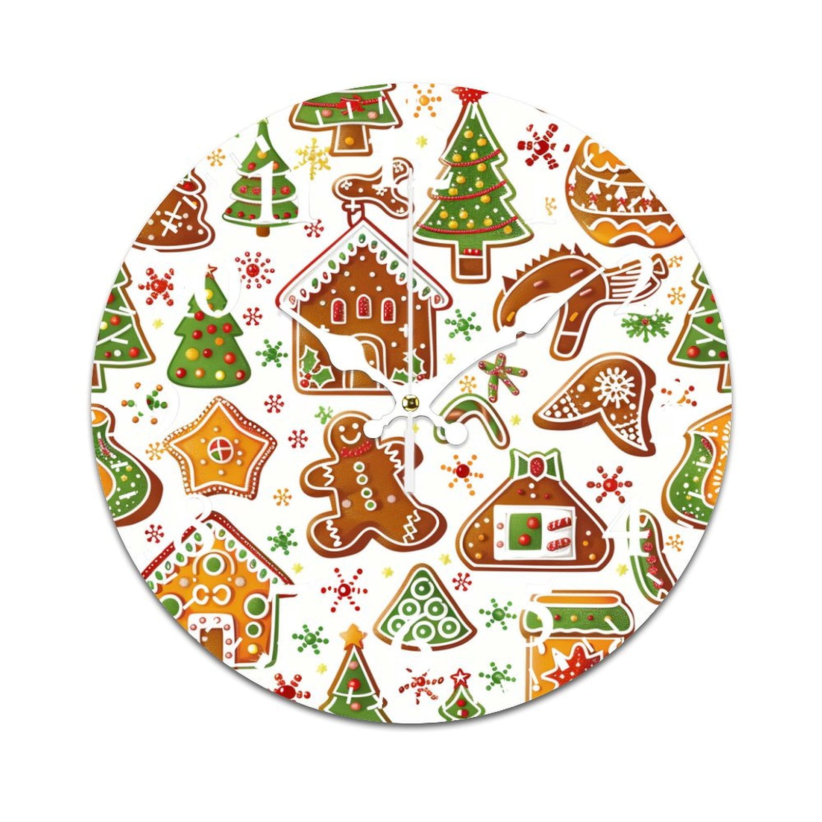 Christmas My Favorite Gingerbread Cookies Wall Clock Modern Design ...