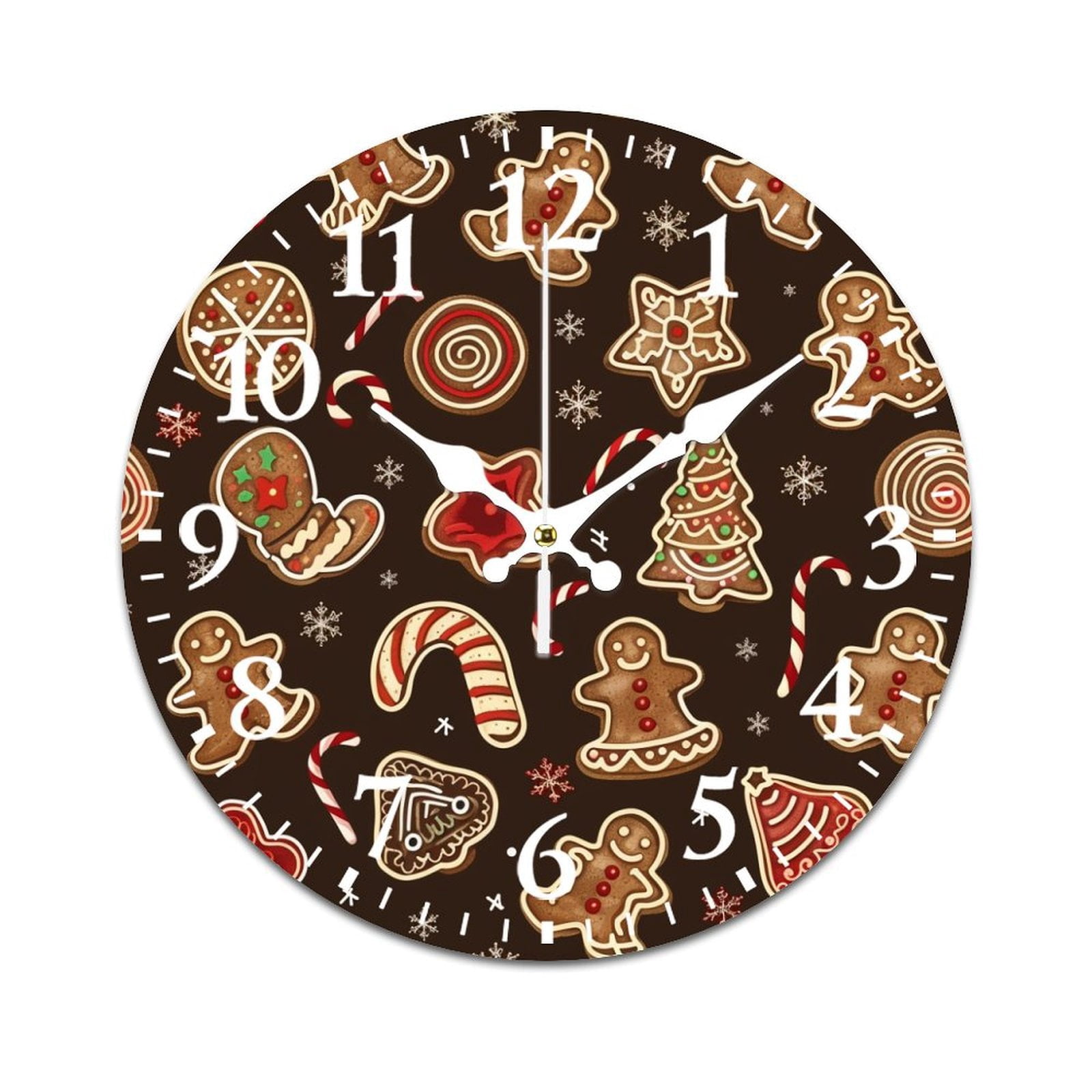 Christmas My Favorite Gingerbread Cookies Wall Clock Modern Design ...