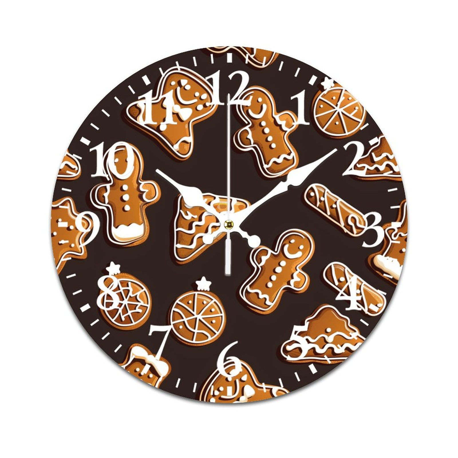 Christmas My Favorite Gingerbread Cookies Wall Clock Modern Design ...