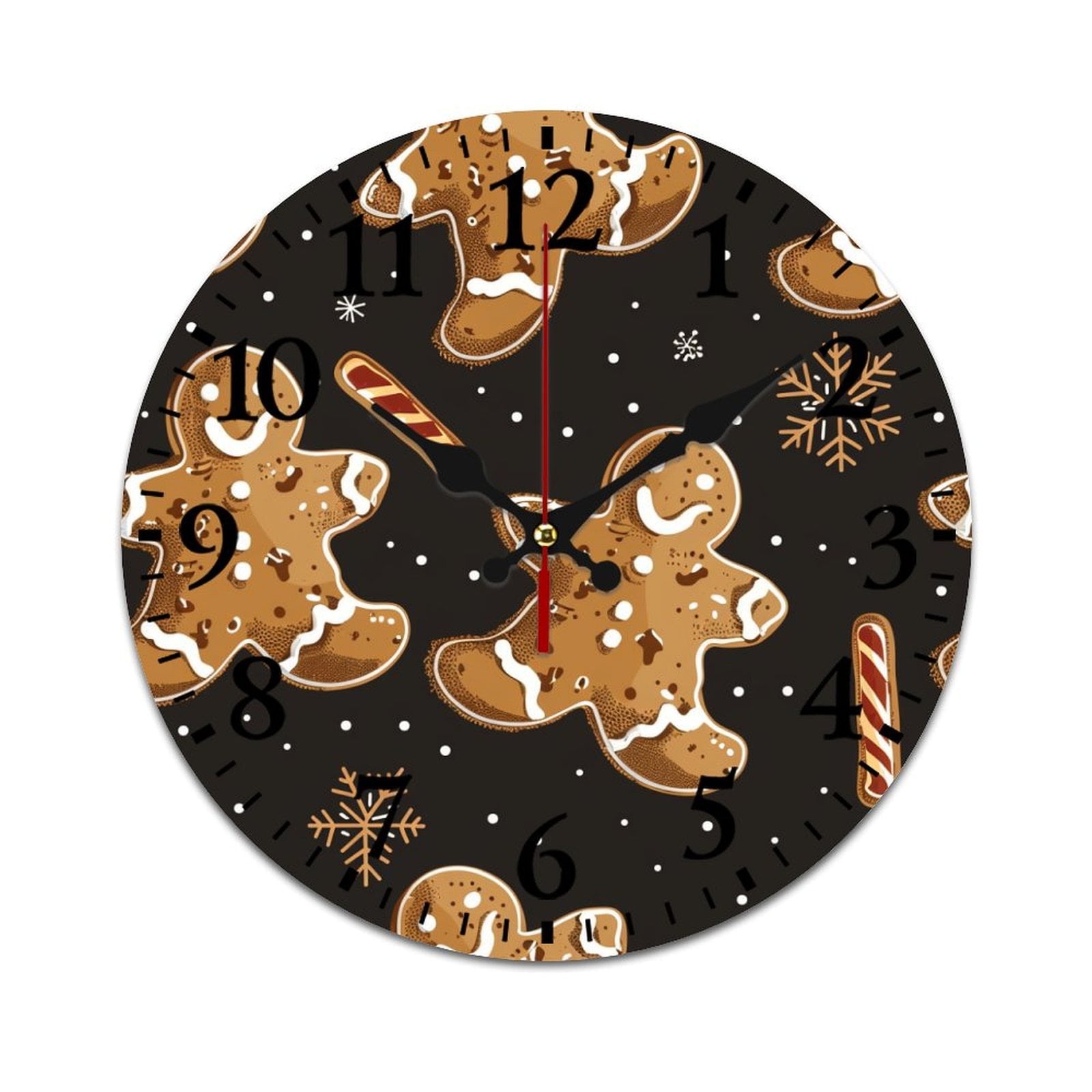 Christmas My Favorite Gingerbread Cookies Wall Clock Modern Design ...