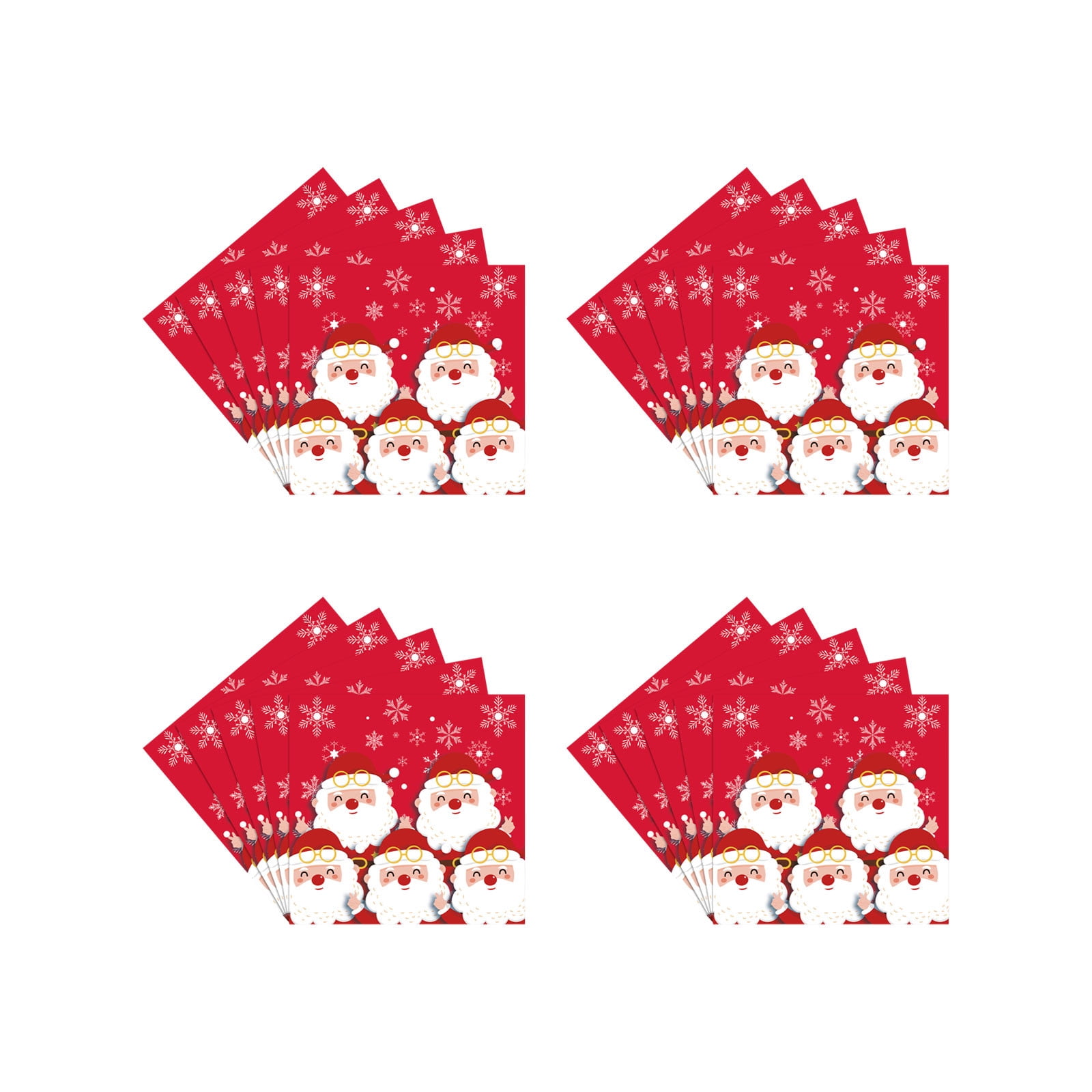 Christmas Napkins,20pcs Santa Napkins Disposable Paper Christmas ...