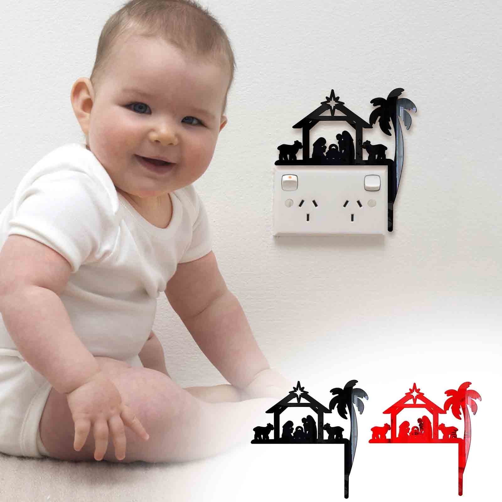 Christmas Nativity Acrylic Mirror Sticker Home Decoration Wall Decal ...