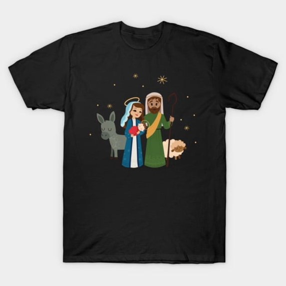 Christmas Nativity Family Holding Baby Jesus Religious Graphic, H27269 ...