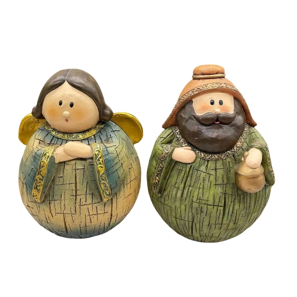 Christmas Nativity Figurines Resin Manger Holy Family Nativity Scene ...