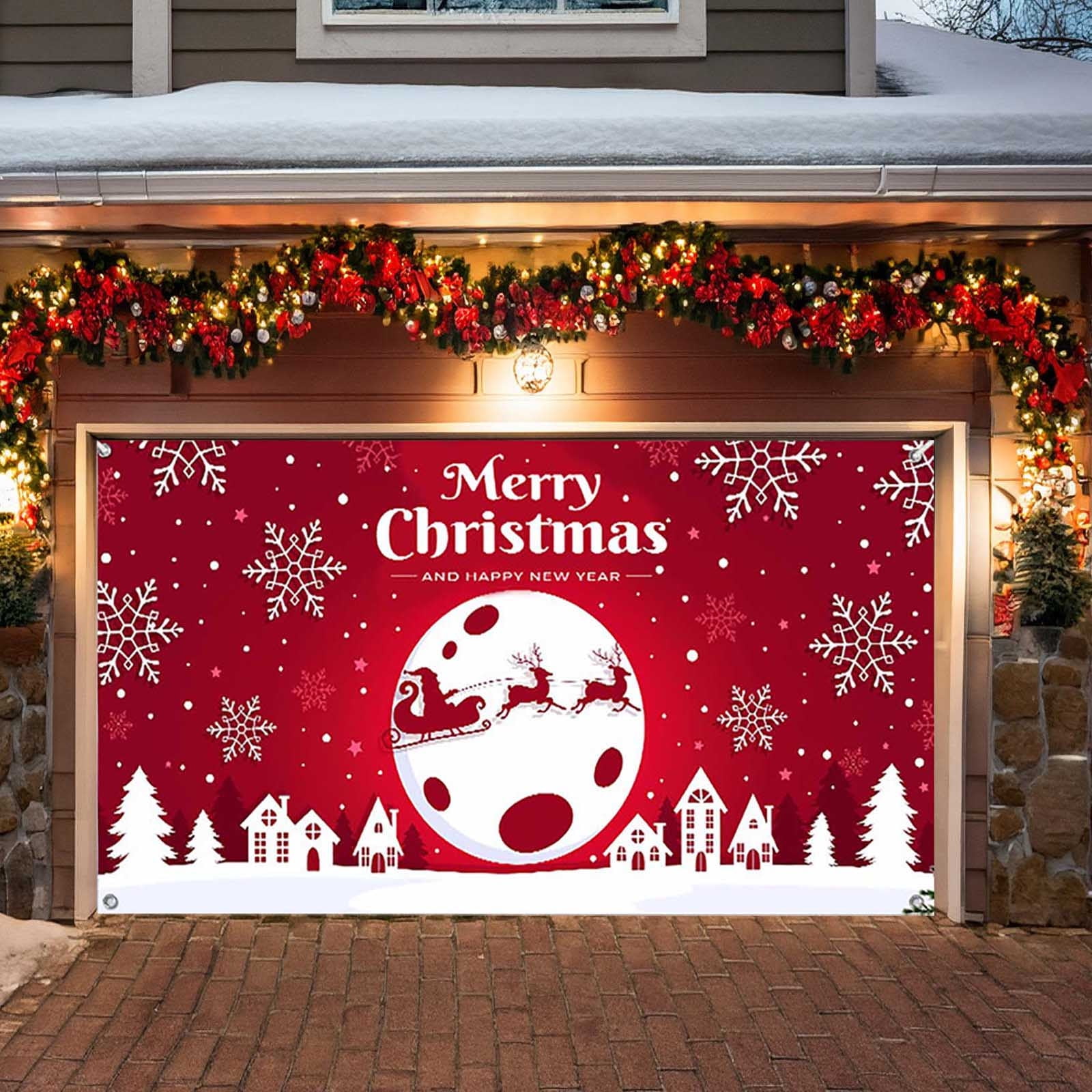 Christmas Nativity Garage Door Banner Nativity Scene Murals Christmas ...