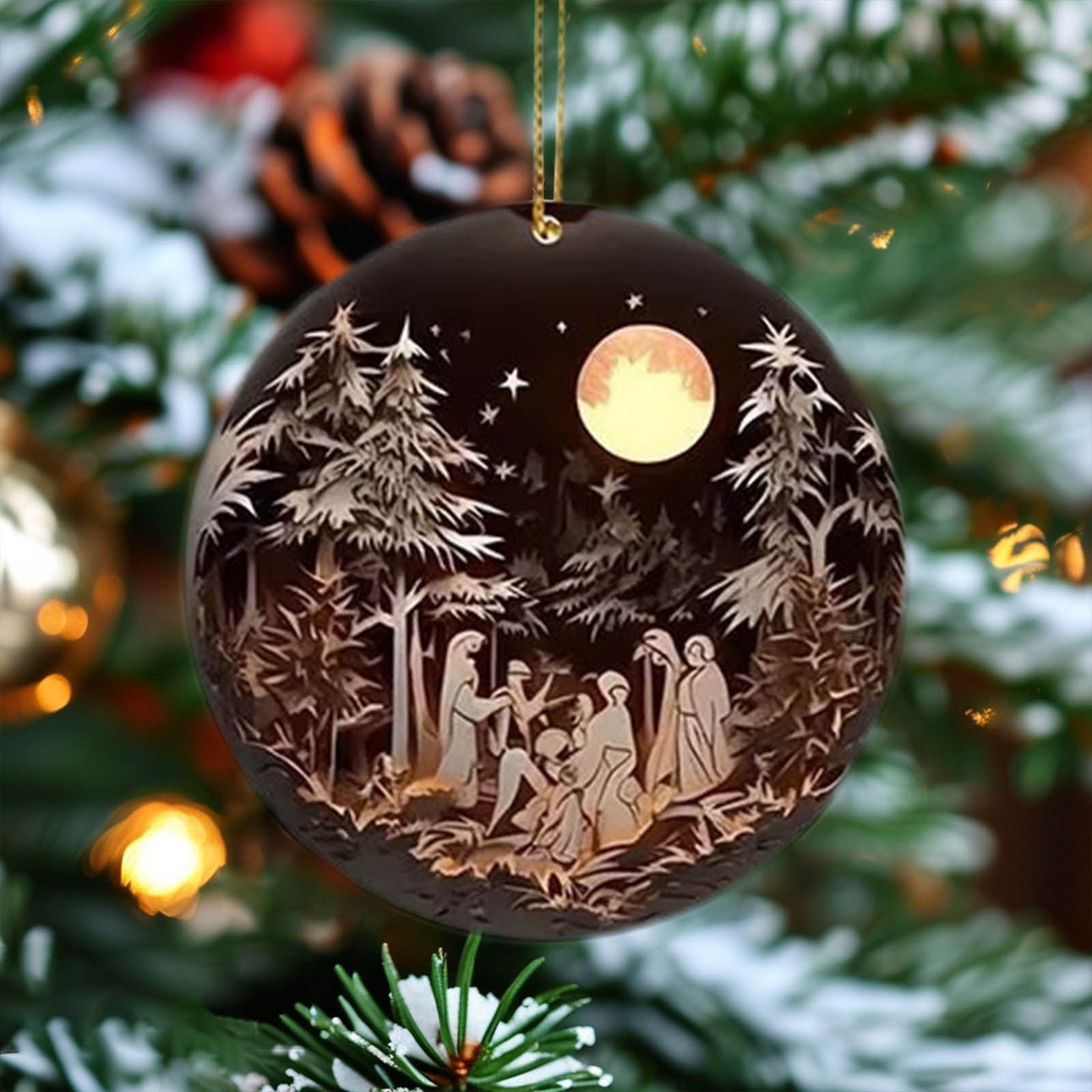 Christmas Nativity Ornaments Religious,Nativity Ornaments for Christmas ...