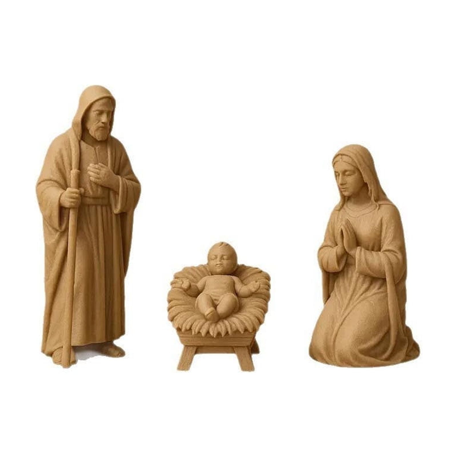 Christmas Nativity Scene Character Figurine Set Of 3 For Holiday ...