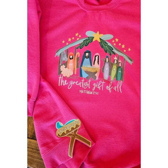 Christmas Nativity shirt, Nativity, greatest gift shirt with side split ...