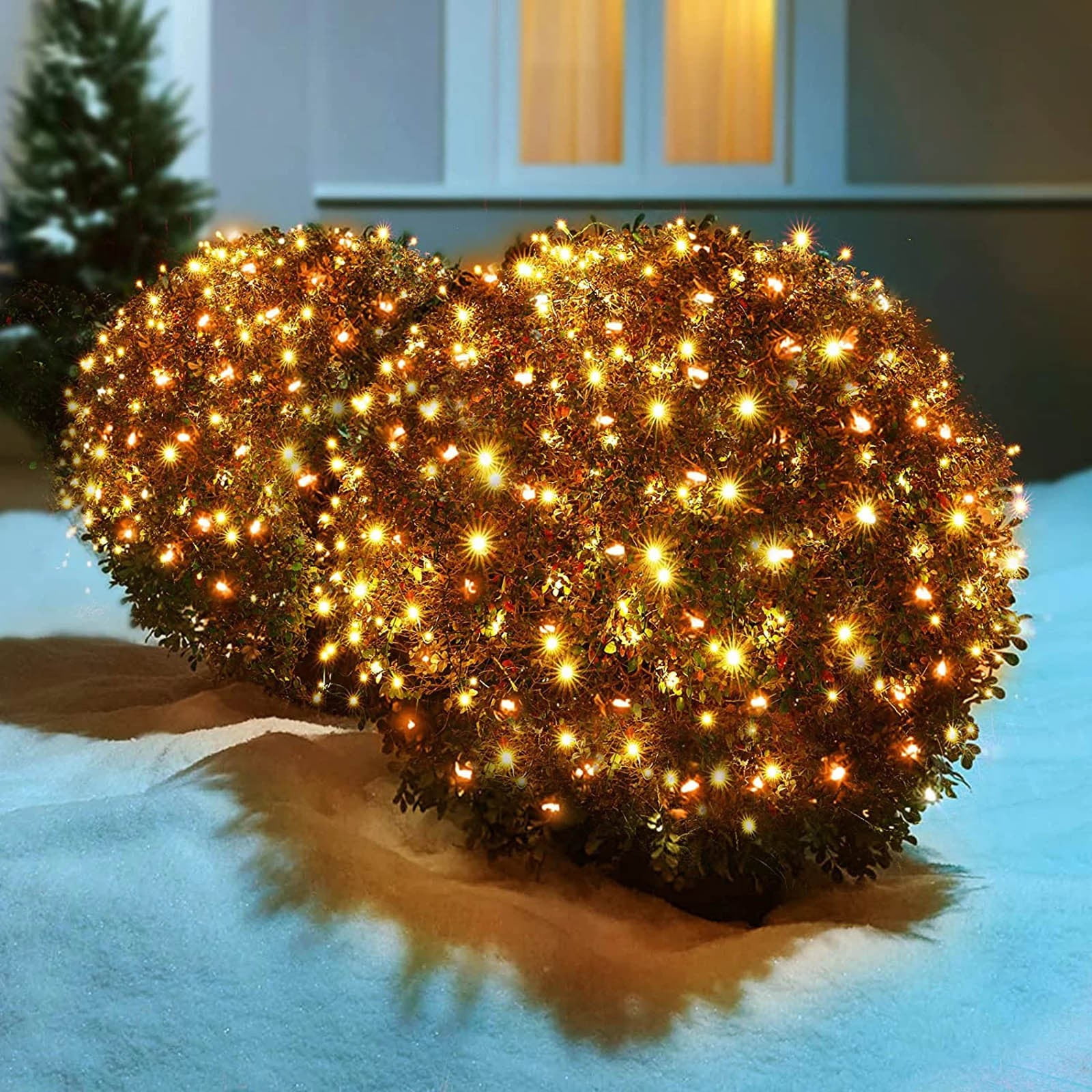 Christmas Net Lights Outdoor 5ftx5ft Connectable Indoor Outdoor Bush ...