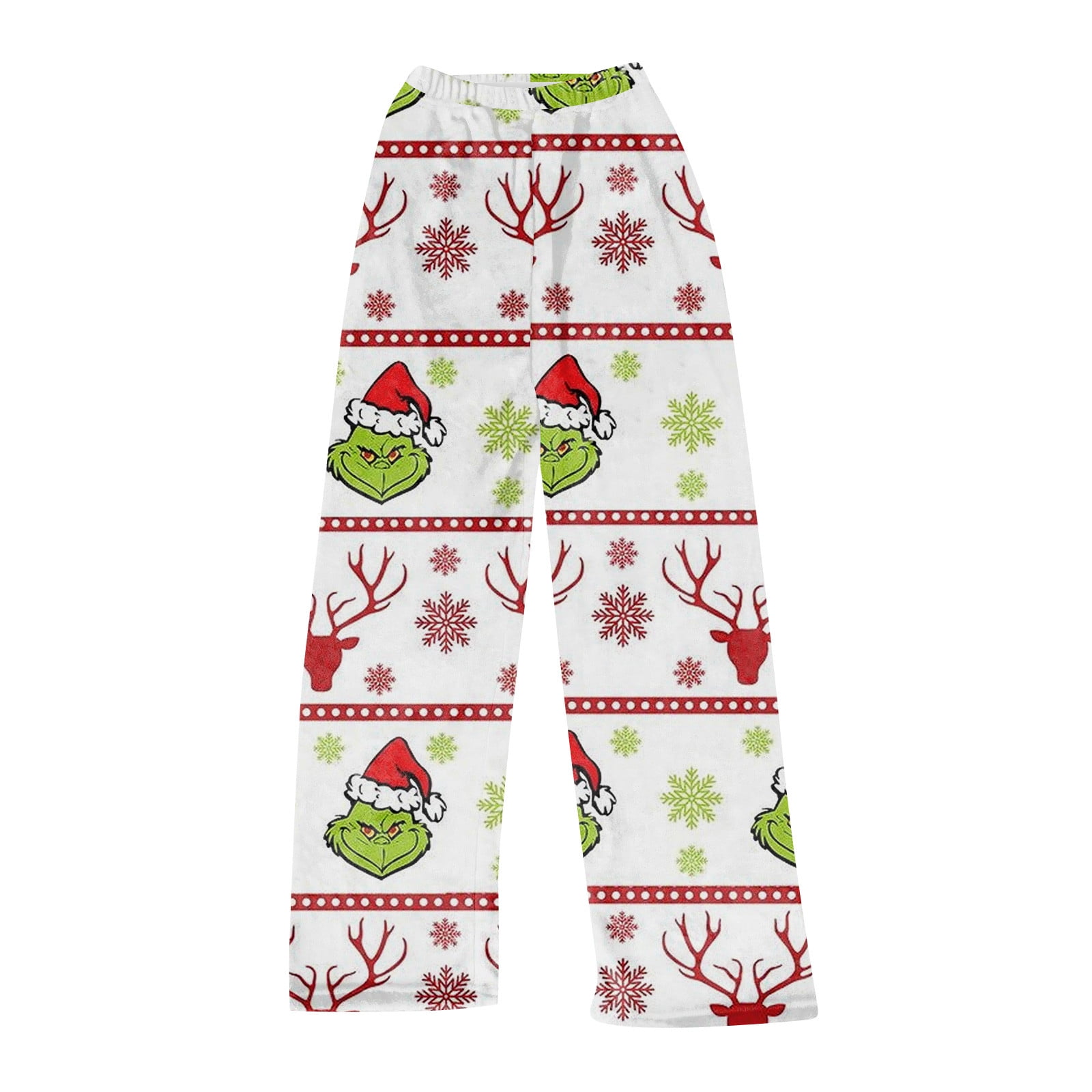 Christmas New Loose Print Grinch Stole Grinch Stole Lady Grinch Pajama ...