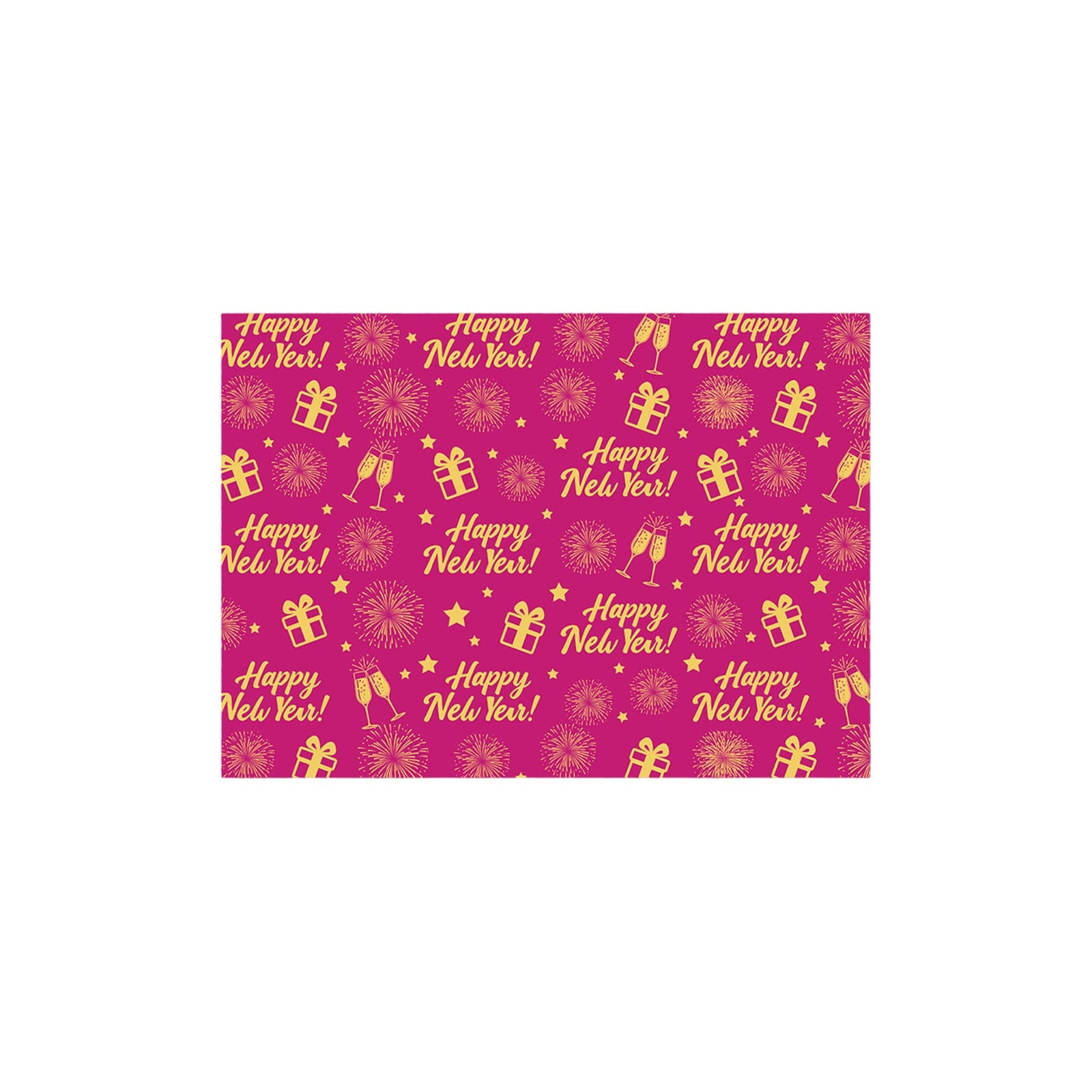Christmas and New Year Holiday Gift Wrapping Paper - Set of 3 Black ...