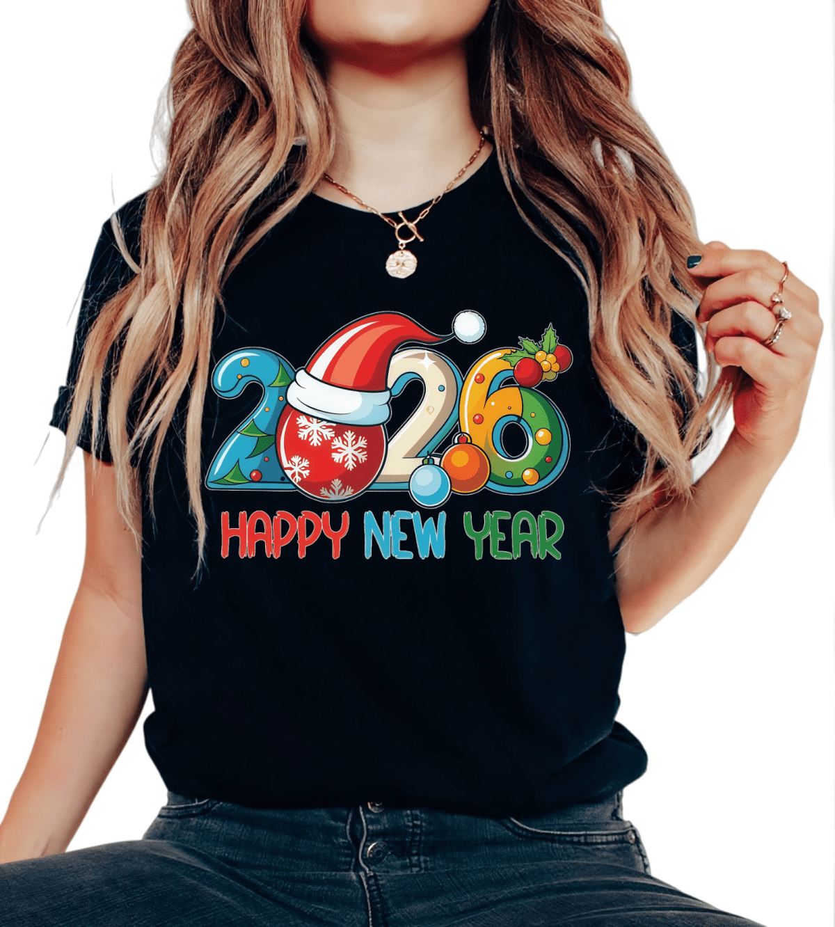 Christmas New Year Themed Spiritual Black S-5XL Print Tshirt Trendy ...