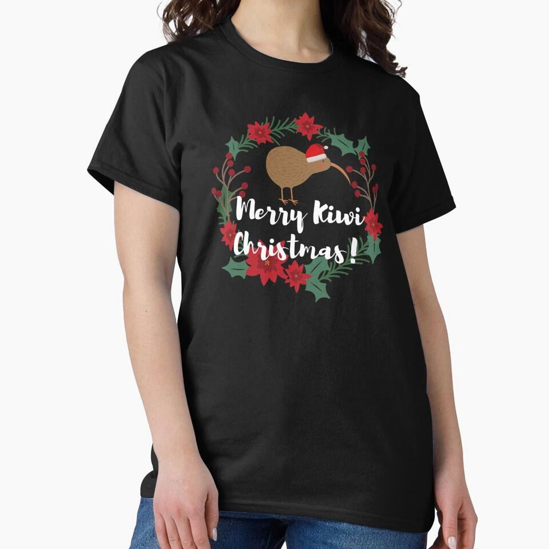 Christmas New Zealand Kiwi With A Funny Bird And A Holiday Vibe H15744 ...