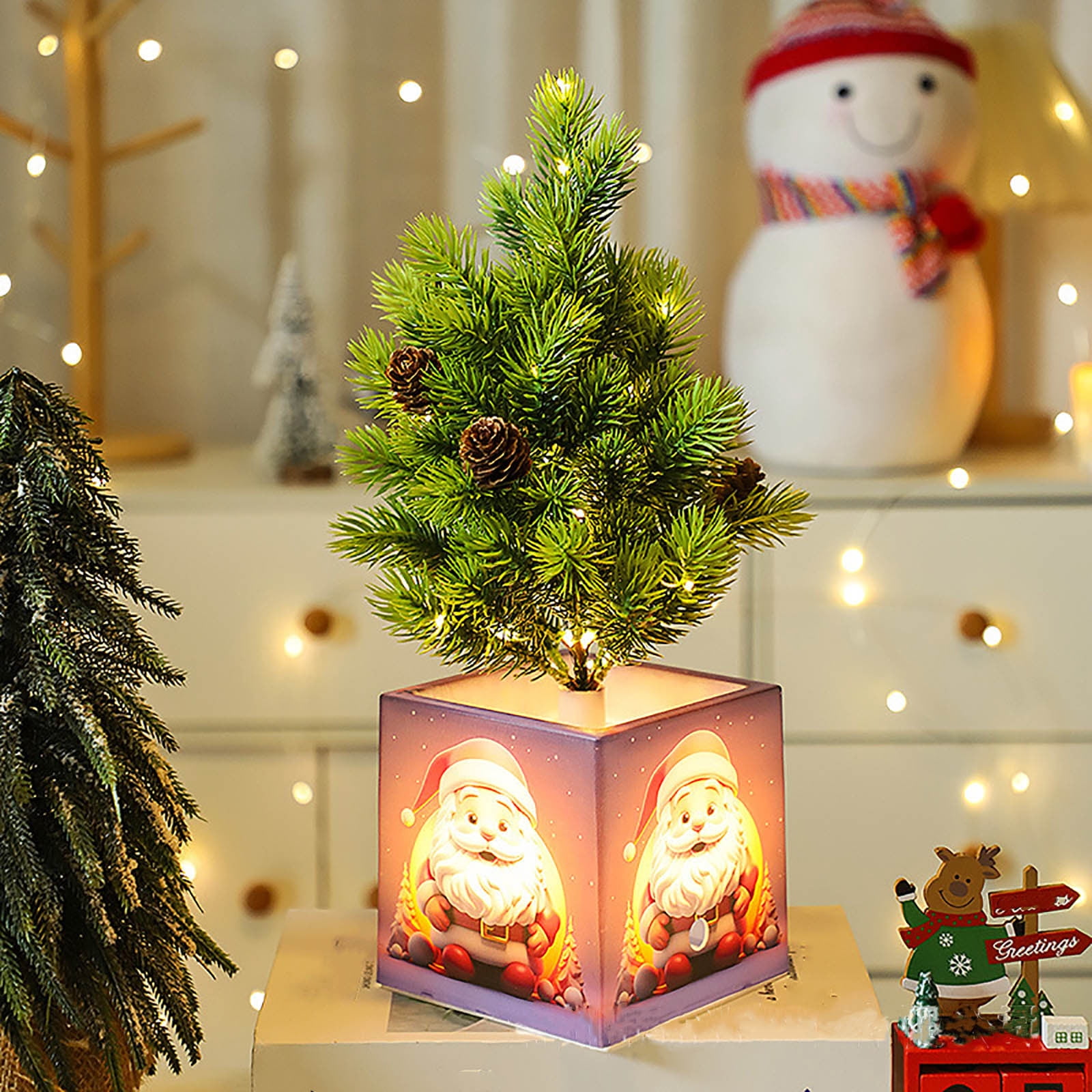 Christmas Night Light under $5! Yannianjz Christmas Tree Night Light ...
