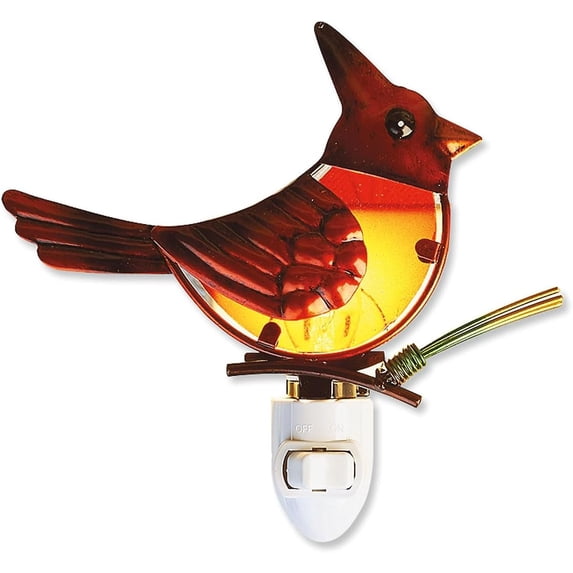 Christmas Night Light Cardinal Christmas Nightlight Plug Into Wall, 8in ...