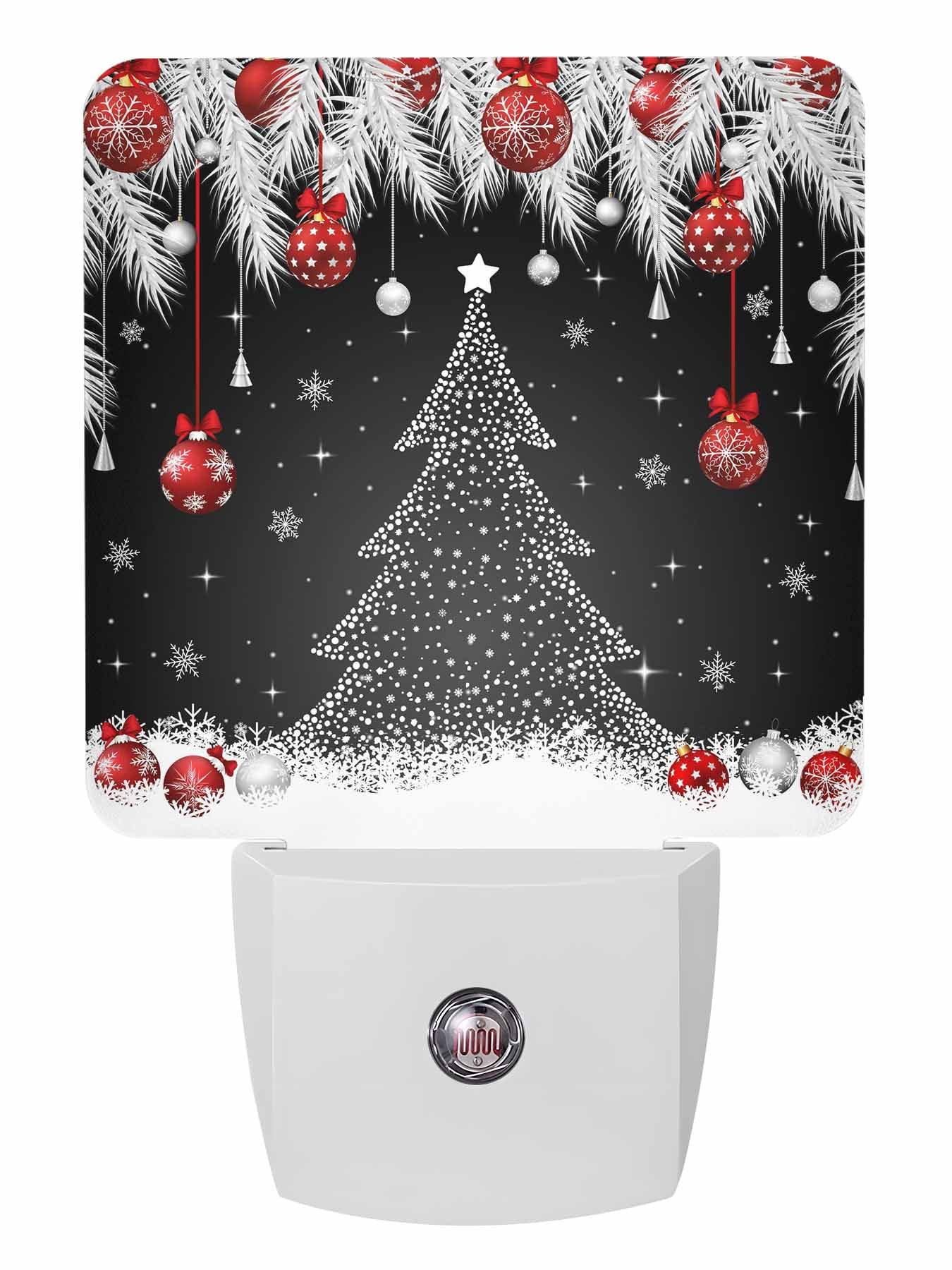 Christmas Night Lights Auto Sensor Christmas Tree Plug-in LED ...