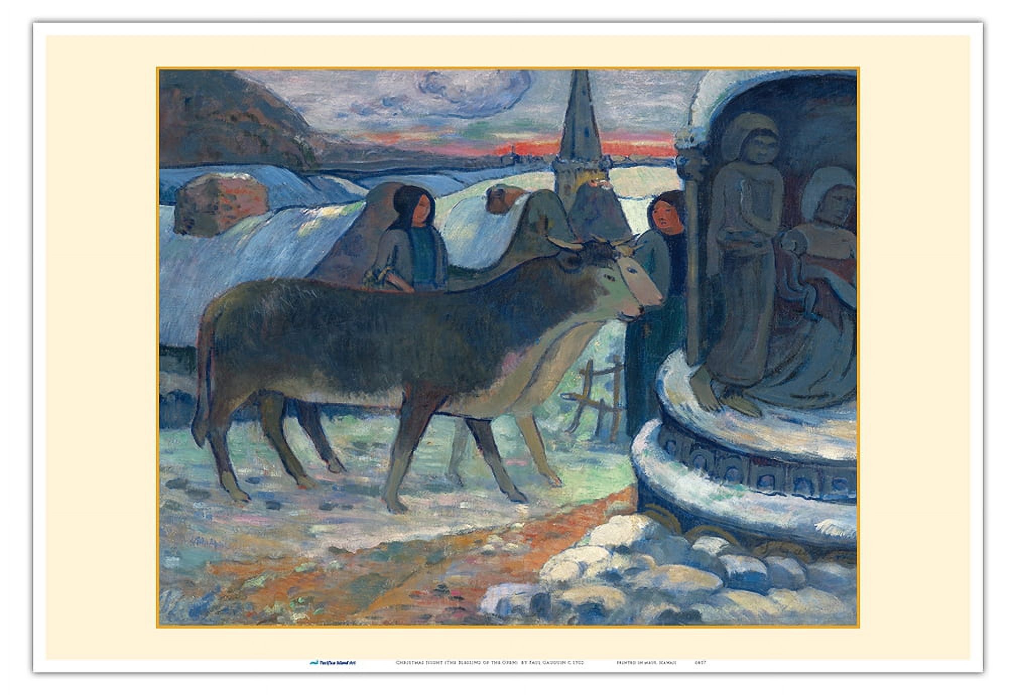 Christmas Night (The Blessing of the Oxen) - From an Original Color ...