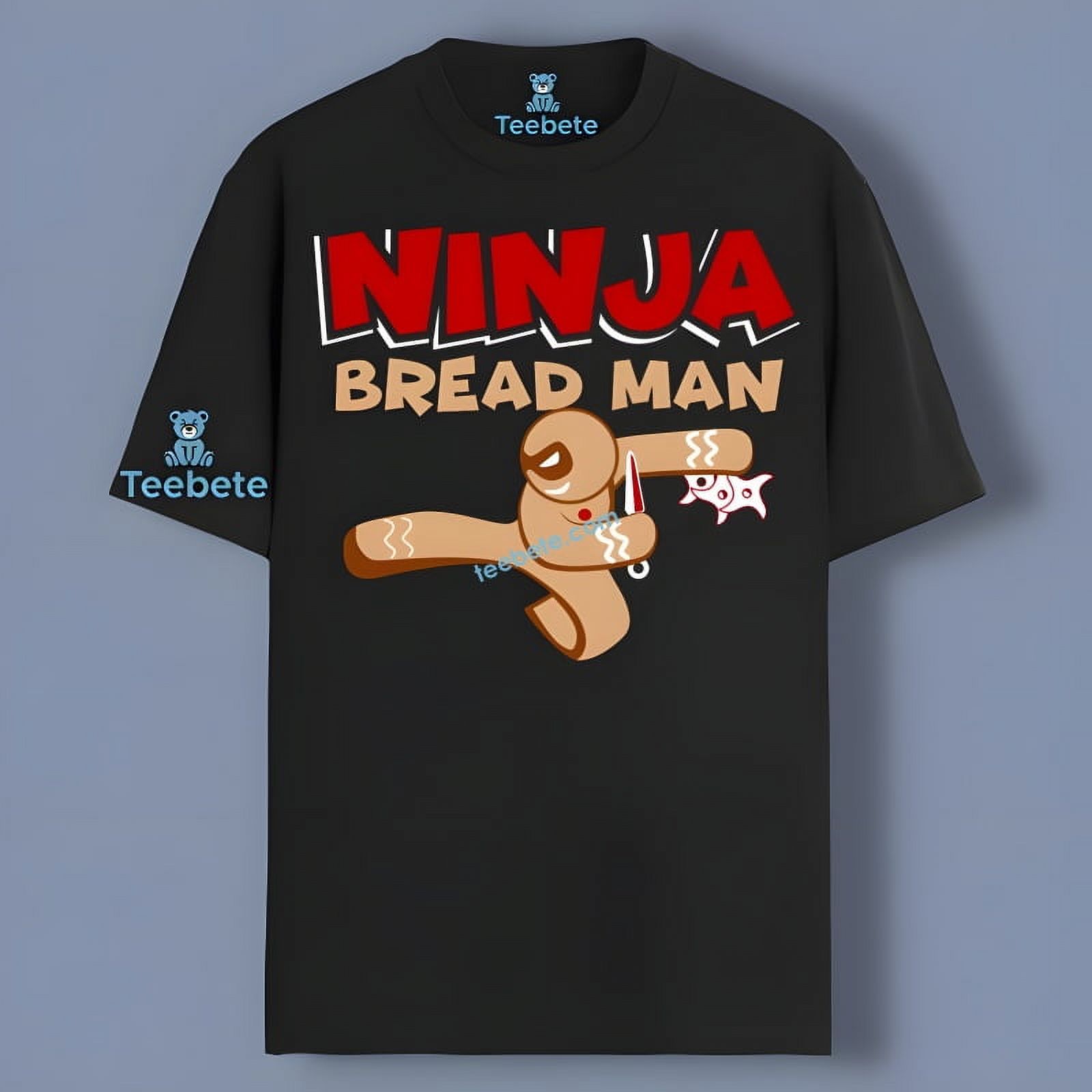 Christmas Ninja Gingerbread Man Unisex Shirt - Walmart.com