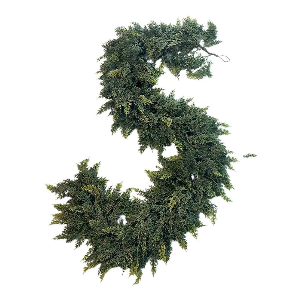 Christmas Norfolk Pine Garlands, Realistic Pine Garland, Real Touch Winter Pines Garland, Green ...