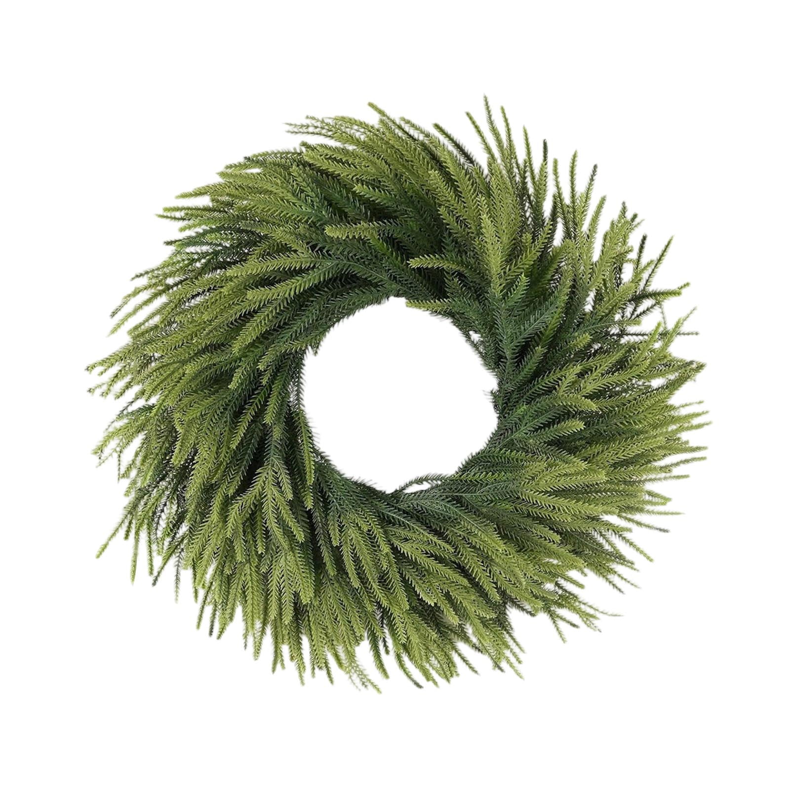 Christmas Norfolk Wreath - Realistic PE Soft Rubber Texture with ...