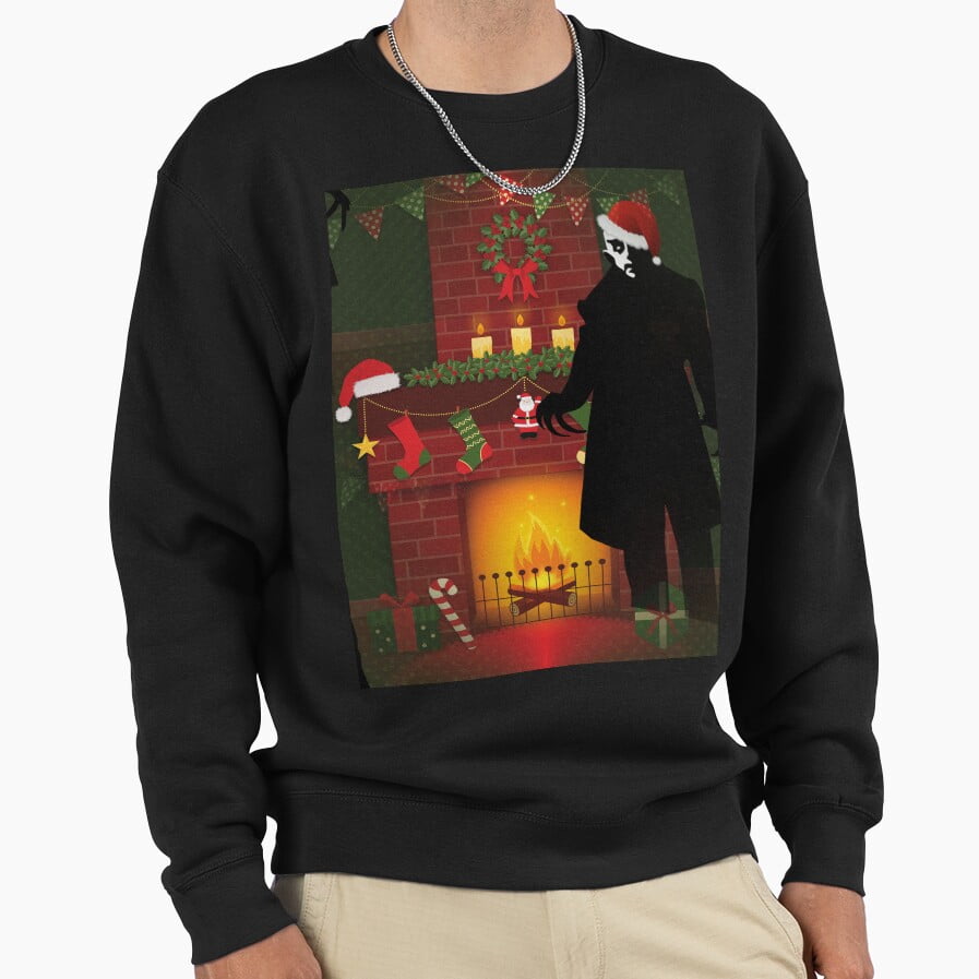 Christmas Nosferatu St. Nick Vampire Unisex Sweatshirt Funny Xmas Retro ...