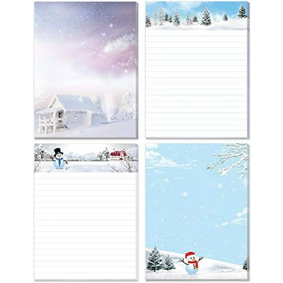 Christmas Notepad Winter Theme Holiday Notepads$$Office - Walmart.com