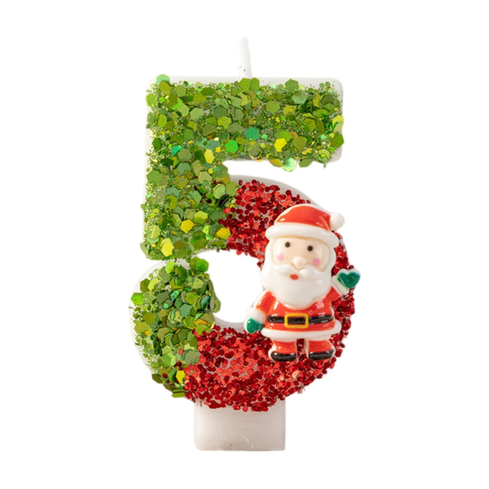 Christmas Number 5 Santa Claus Candle Unscented, Handcrafted Diy ...