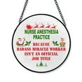 Christmas Nurse Anesthesia Practice Stained Glass Window Hanging 2025 ...