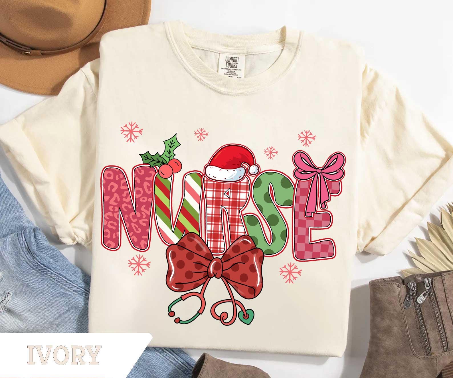 Christmas Nurse Sweatshirt, Christmas Nursing Sweater, Nurse Life Shirt ...