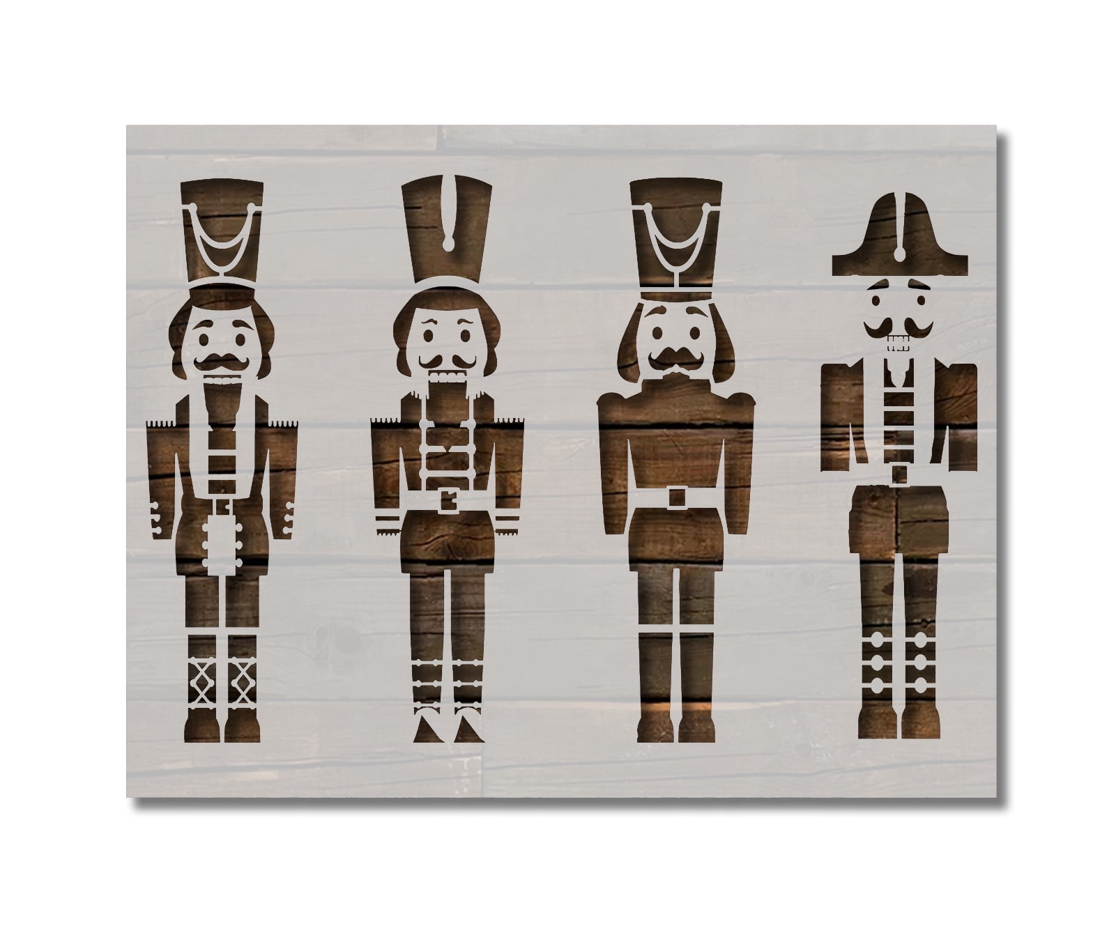 Christmas Nut Crackers Stencil Template Reusable 8.5 x 11 Inches for ...