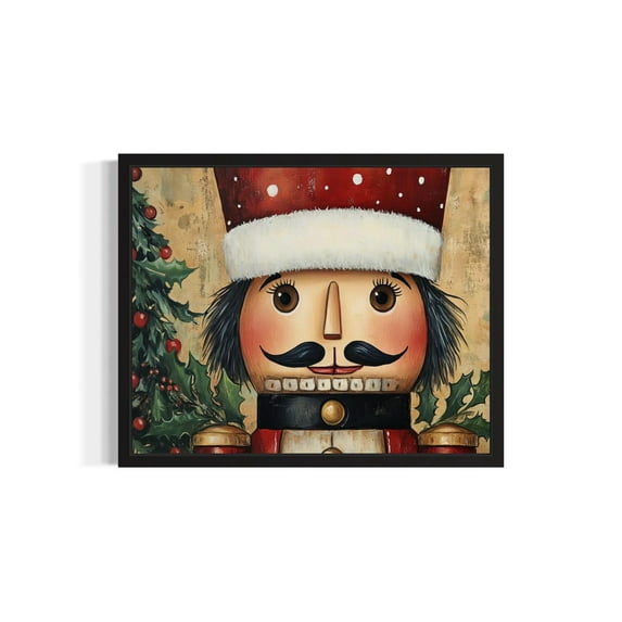 Christmas Nutcracker Christmas Art Print, Living Room Wall Art ...