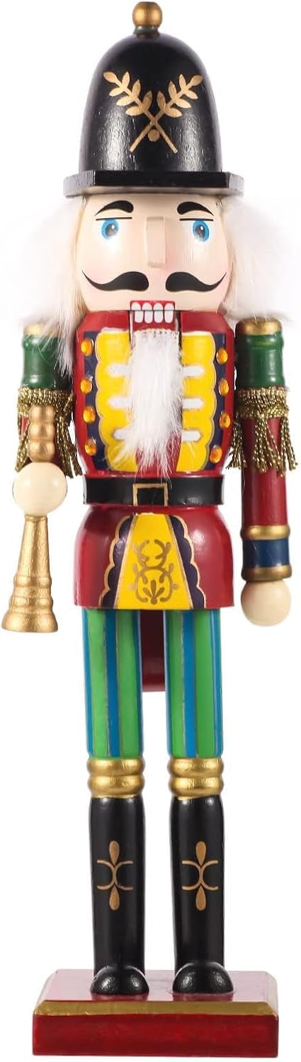 Christmas Nutcracker Ornament,12 inch Traditional Painted Wooden ...