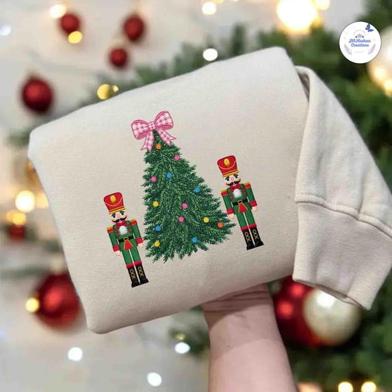 Christmas Nutcracker Soldiers Embroidered Sweatshirt, Christmas Guard ...