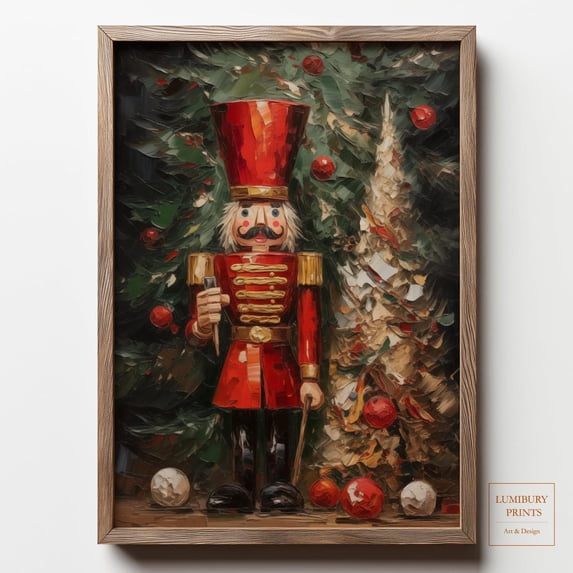 Christmas Nutcracker Wall Art, Christmas Tree Decor, Nutcracker Artwork ...
