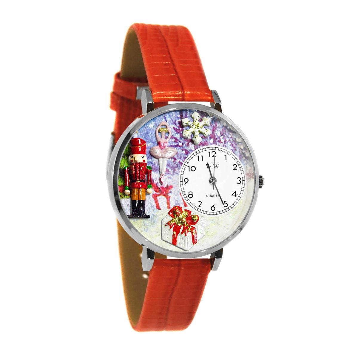Christmas Nutcracker Watch in Silver (Large) - Walmart.com