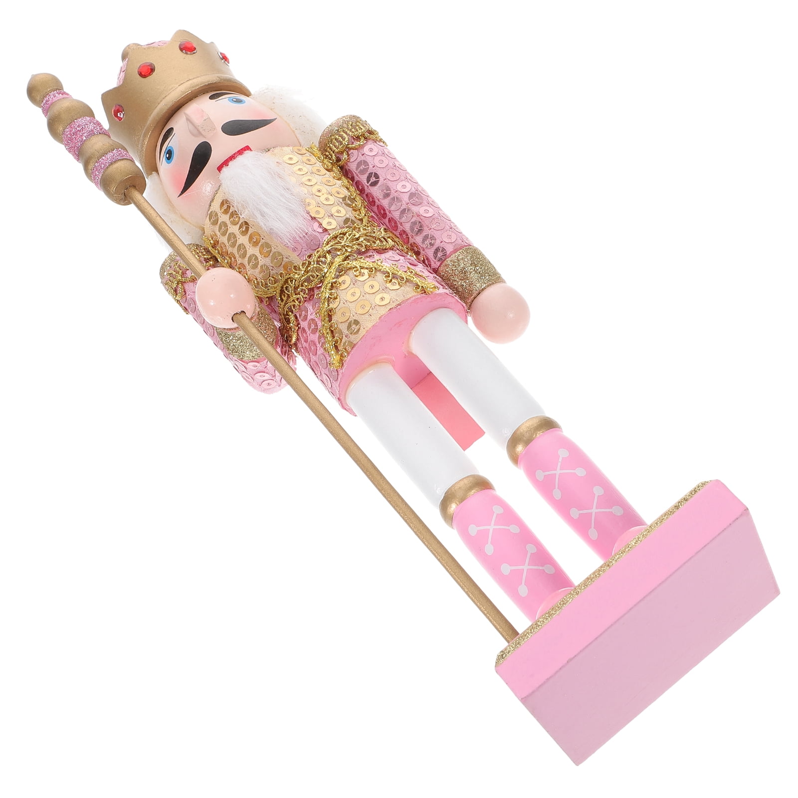 Christmas Nutcrackers Decor Home Decoration Figurine Child Man Pink ...