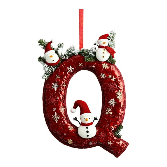 Christmas Ornament, 26 Letter 2D Acrylic Christmas Ornament - Flat ...