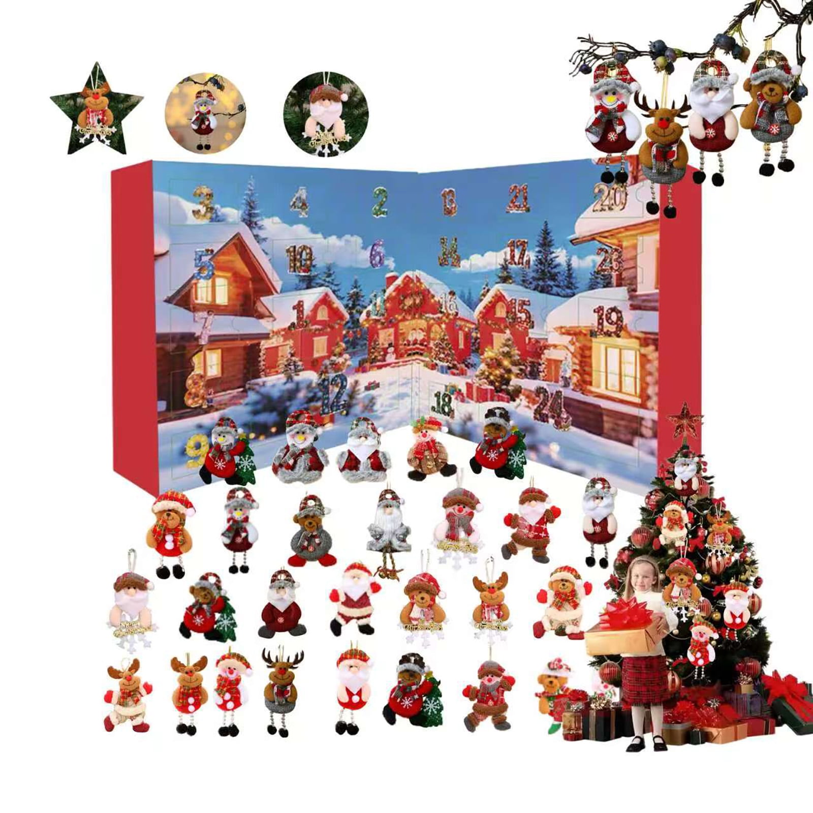 Christmas Ornament Advent Calendar 2025 - Holiday Countdown Calendar ...