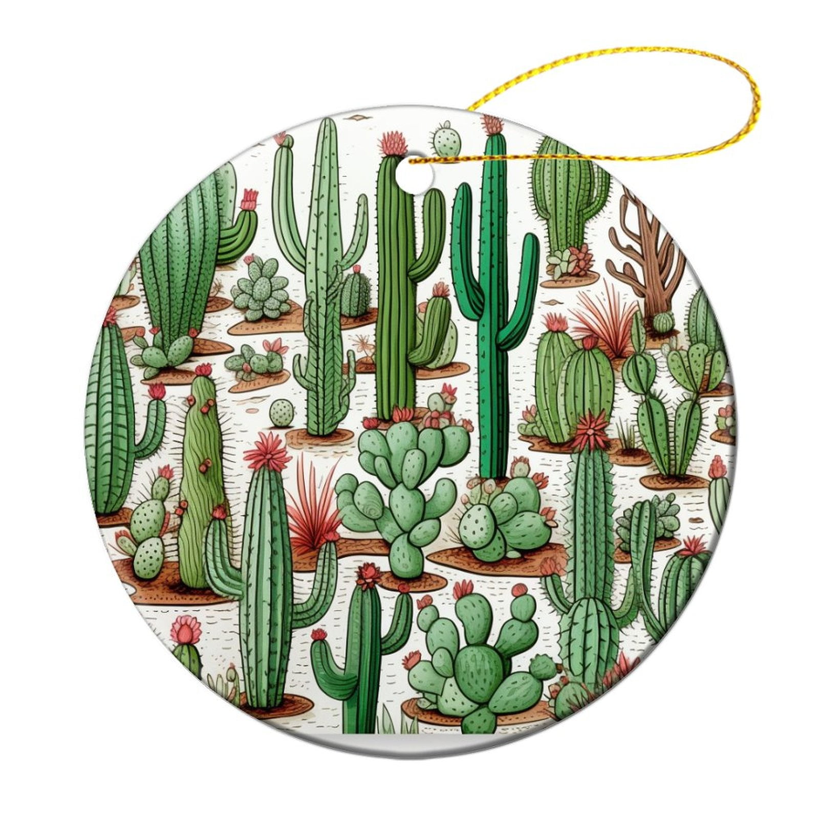 Christmas Ornament Baby Cute Nursery Cactus 2024 Ornament Funny Cactus ...