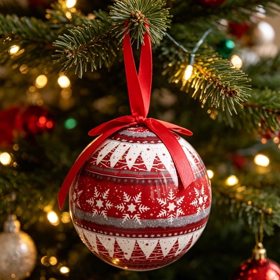 Christmas Ornament Balls Set, Shatterproof Shiny Finish Tree Hanging ...