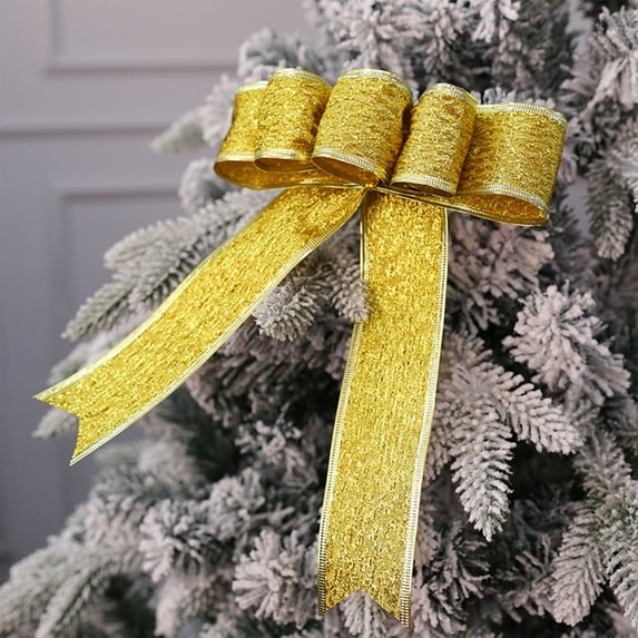 Christmas Ornament Glitter Christmas Tree Bow Large Christmas Tree With ...