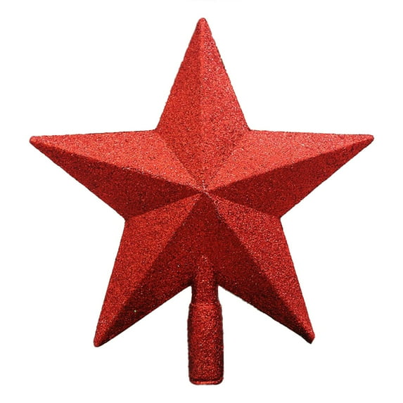 Christmas Ornament Glittered Christmas Star Tree Topper Christmas ...
