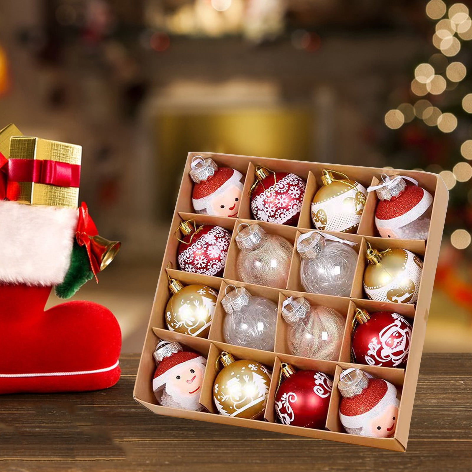 Christmas Ornament Hanging Ball - 2.36 Inch Christmas Shatterproof Ball ...