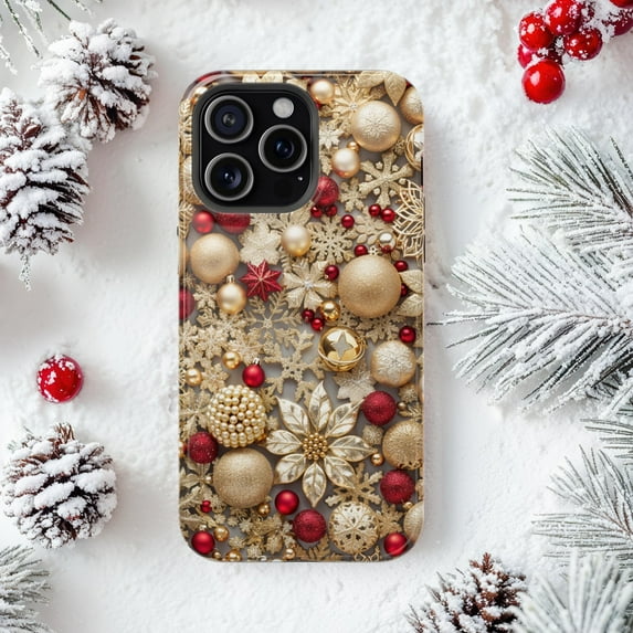 Christmas Ornament Magnetic Charge Phone Case with iPhone 17 through 11 ...
