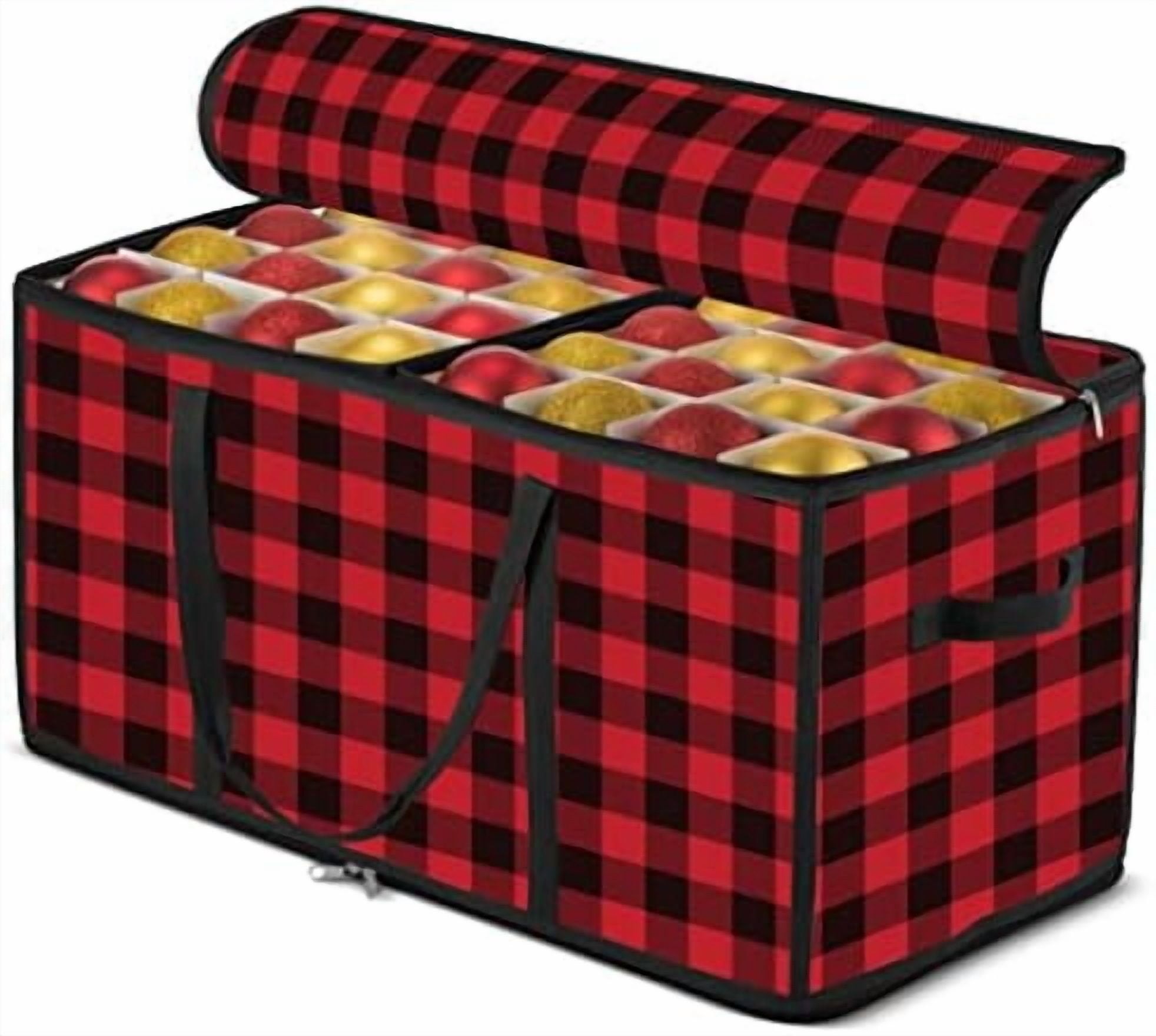 Christmas Ornament Storage Box Plastic - Stores 128 3" Ornaments with ...