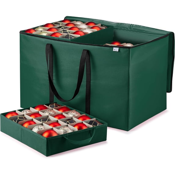 Christmas Ornament Storage Box - Stores 200 3" Ornaments with ...